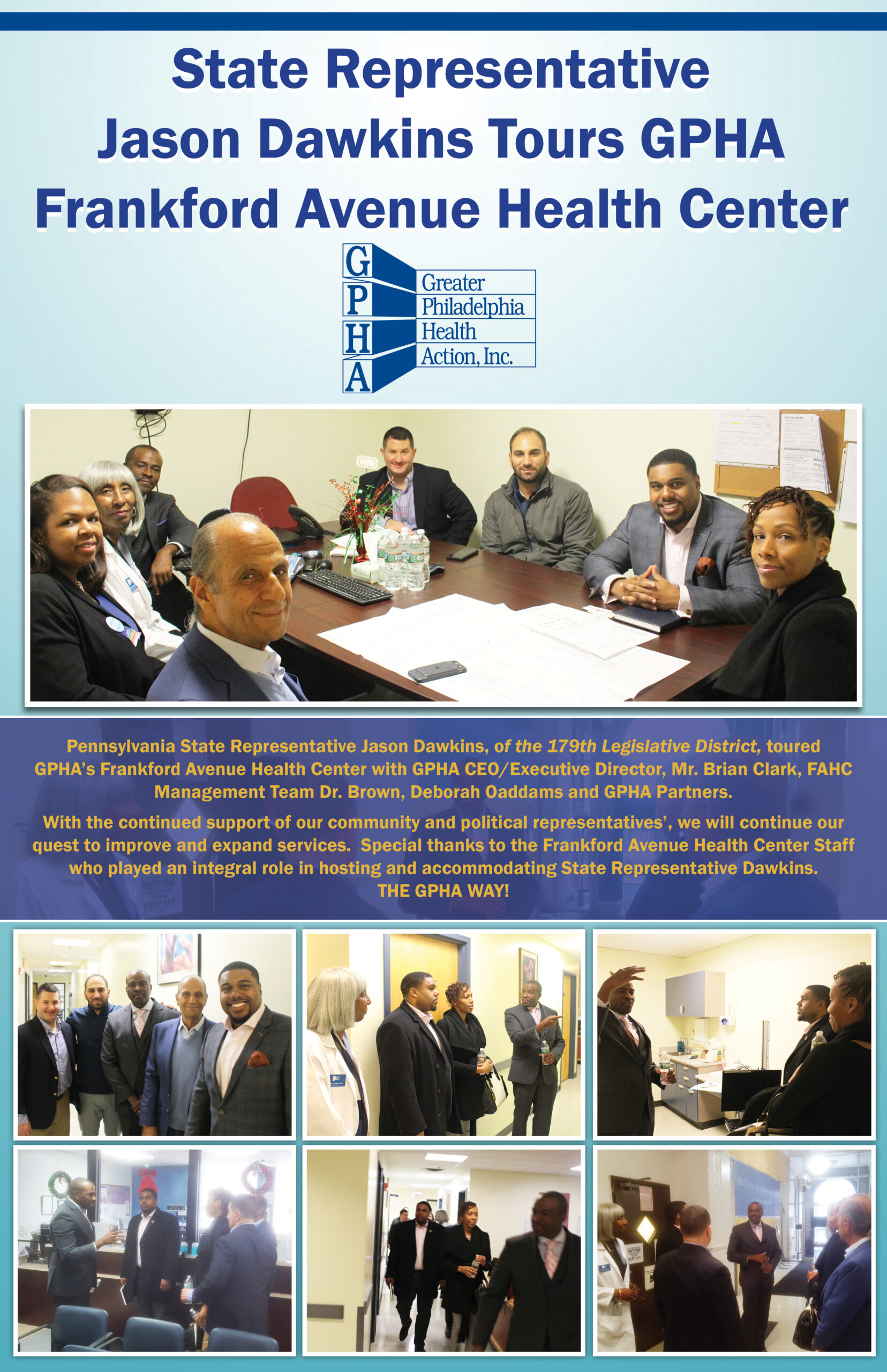 State Representative Jason Dawkins Tours GPHA Frankford Avenue Health ...